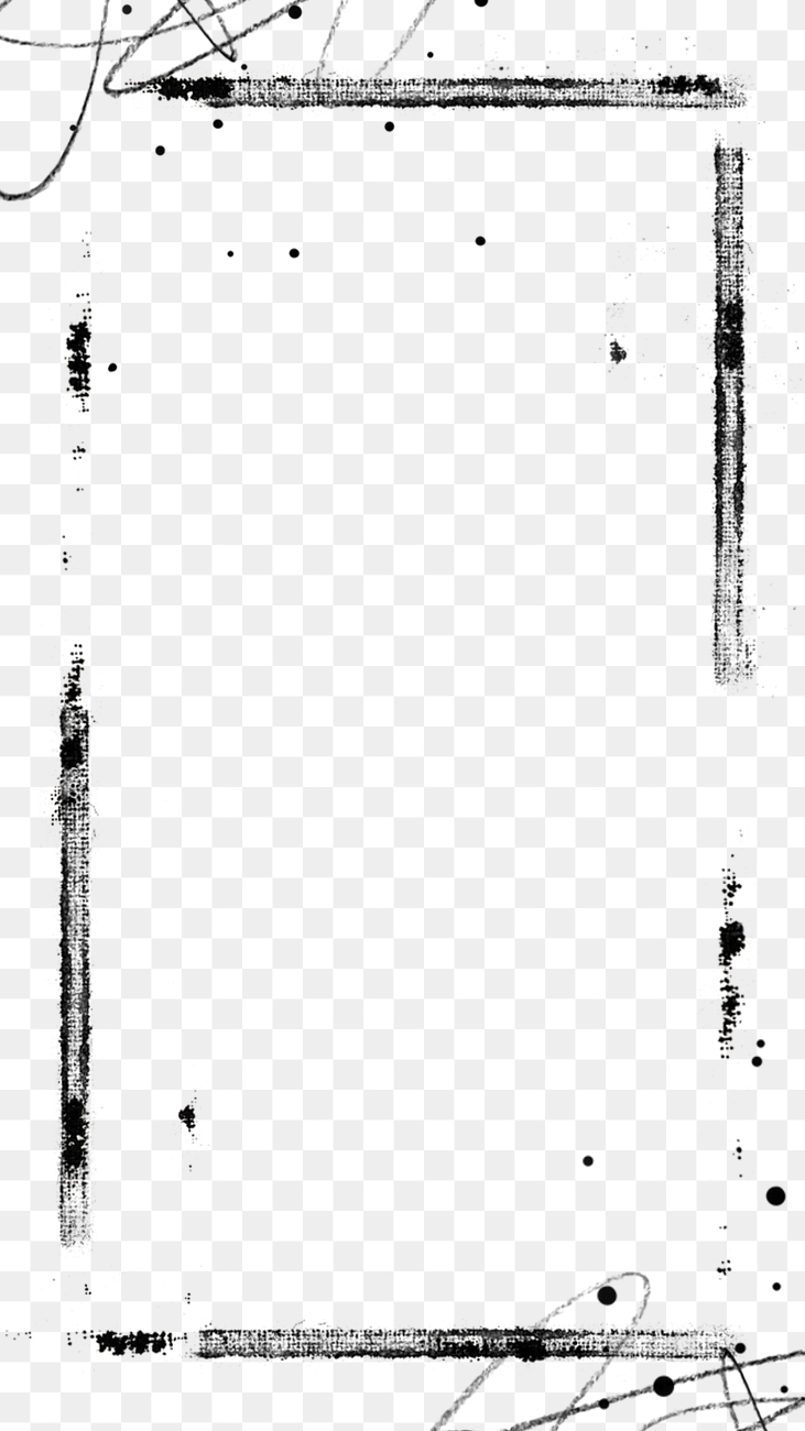 Black ink frame png, transparent | Premium PNG - rawpixel