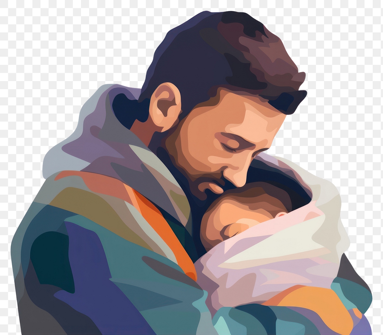 PNG Cuddle sleeping portrait adult. | Premium PNG - rawpixel