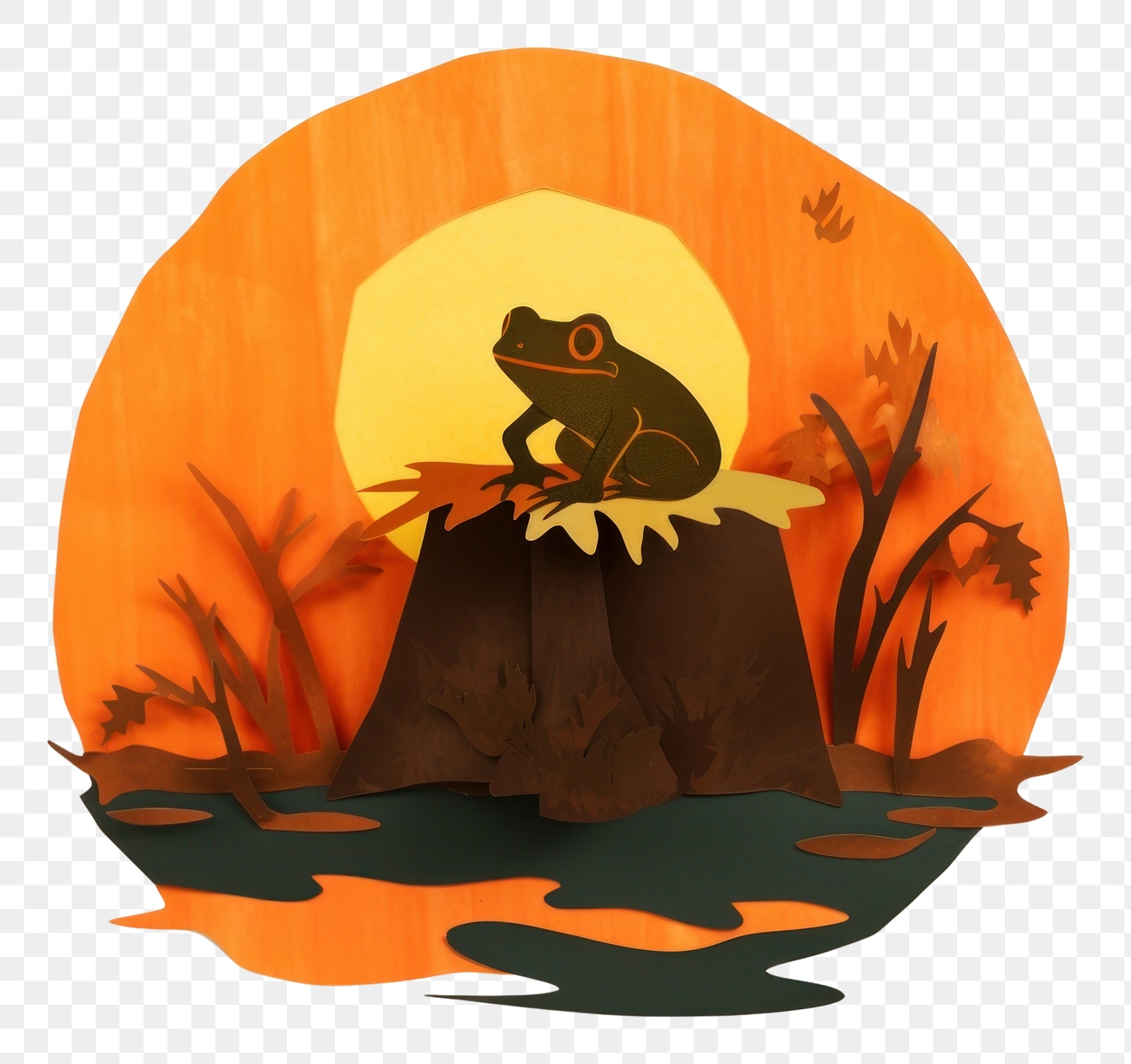 PNG Frog jack-o'-lantern representation creativity. | Free PNG - rawpixel