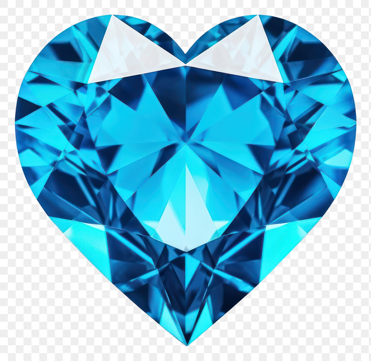 PNG Cerulean blue crystal diamond | Premium PNG - rawpixel