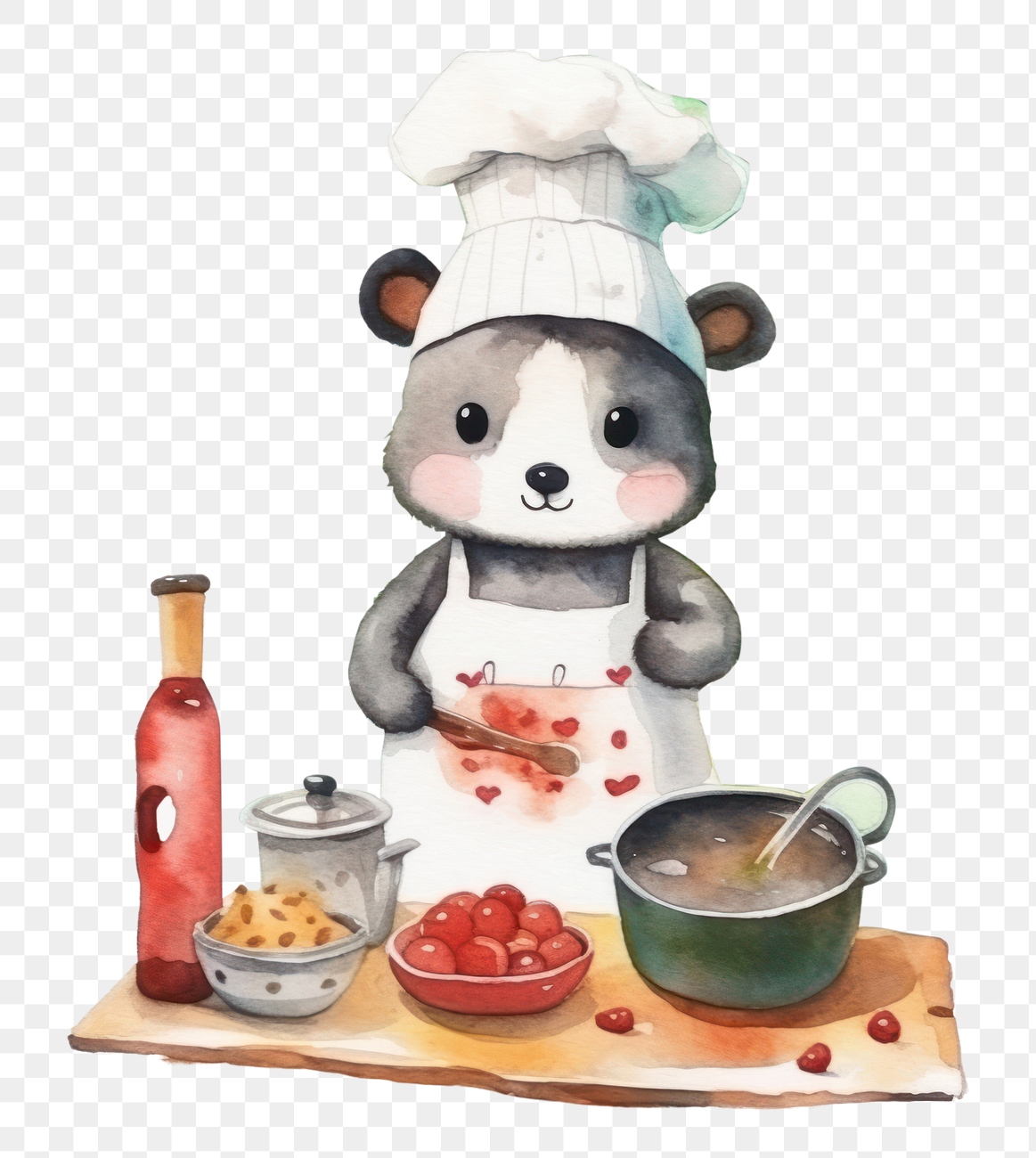 PNG Characters ferret cooking cartoon | Premium PNG - rawpixel