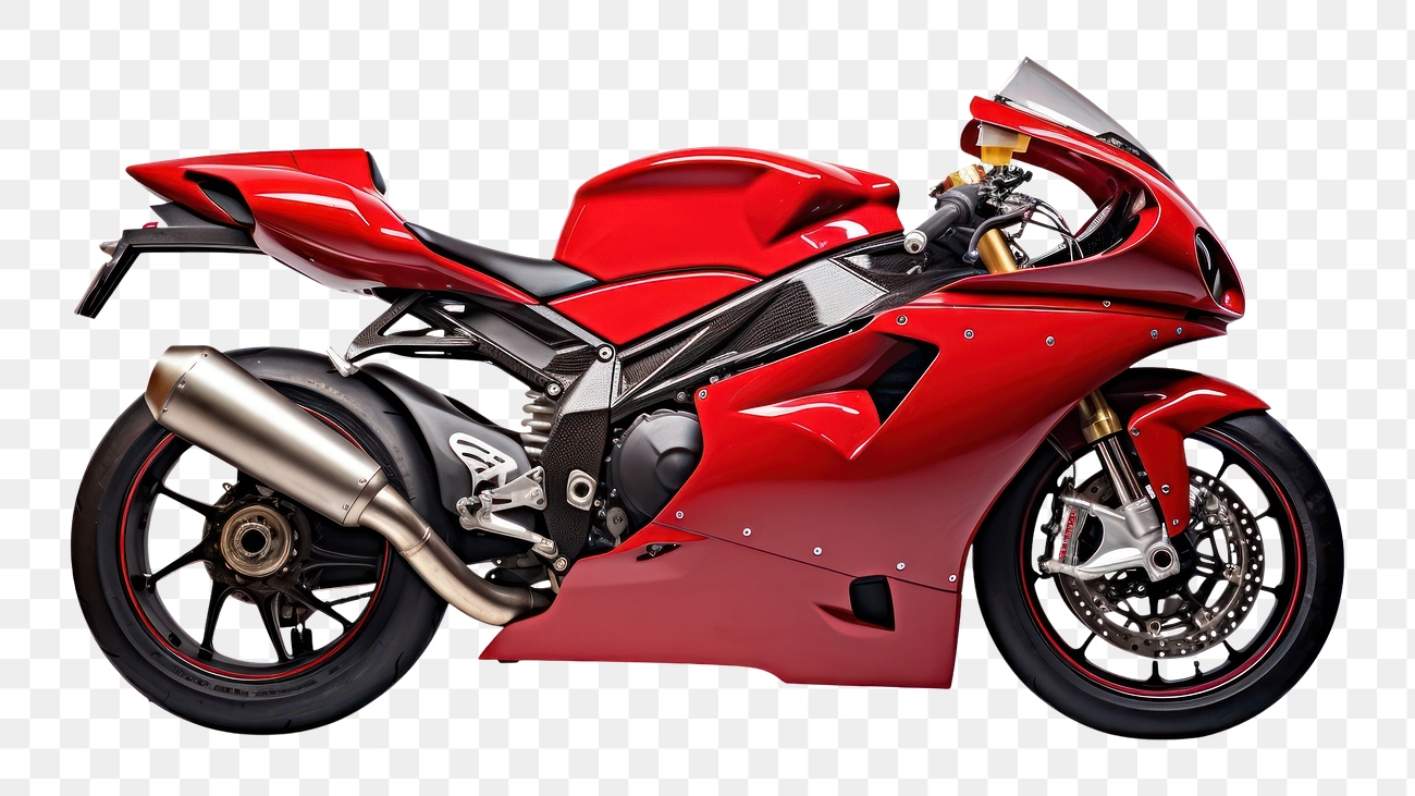 PNG Red sport bike motorcycle | Free PNG - rawpixel
