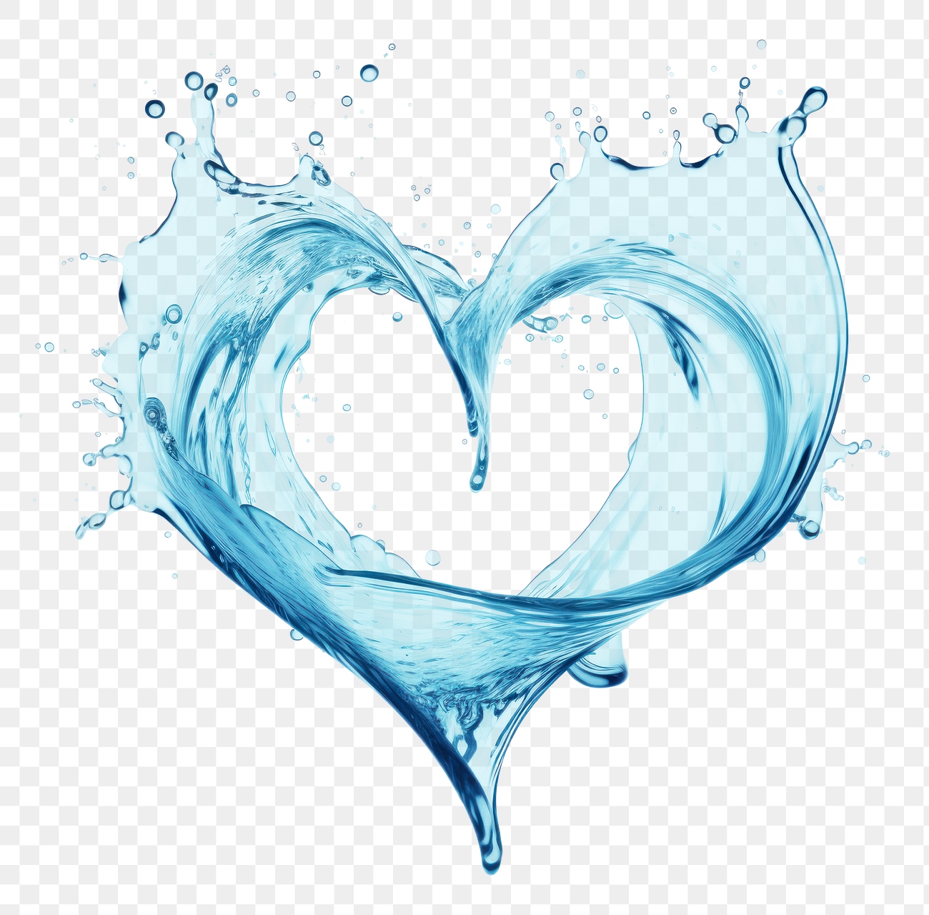 Water hear effect png, transparent | Premium PNG - rawpixel
