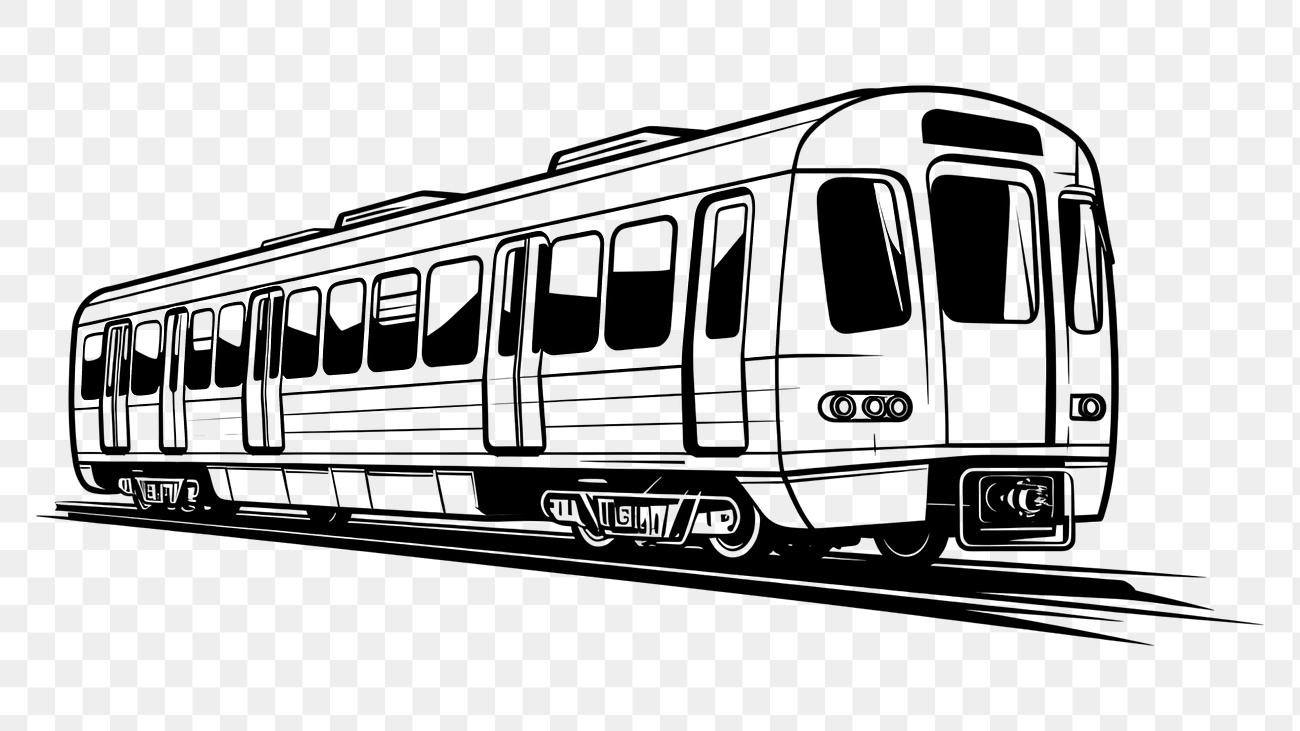PNG Subway train drawing vehicle | Free PNG - rawpixel