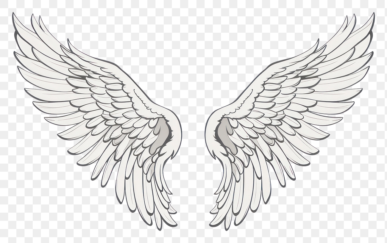 PNG Drawing sketch angel white. | Premium PNG - rawpixel