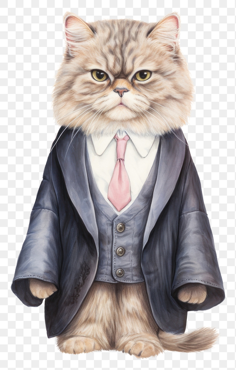PNG Judge cat drawing mammal | Premium PNG - rawpixel