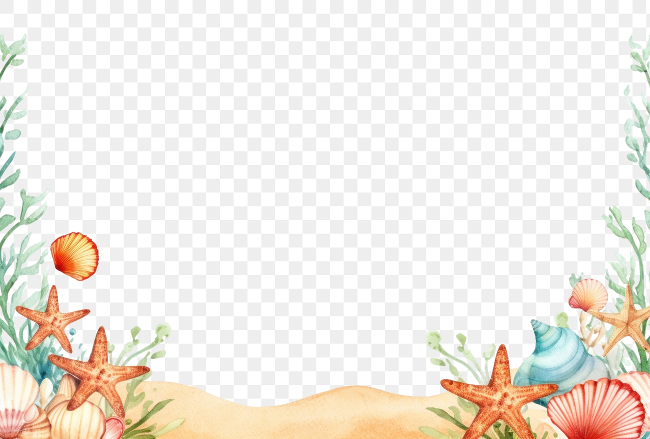 PNG Beach themed border backgrounds | Premium PNG - rawpixel