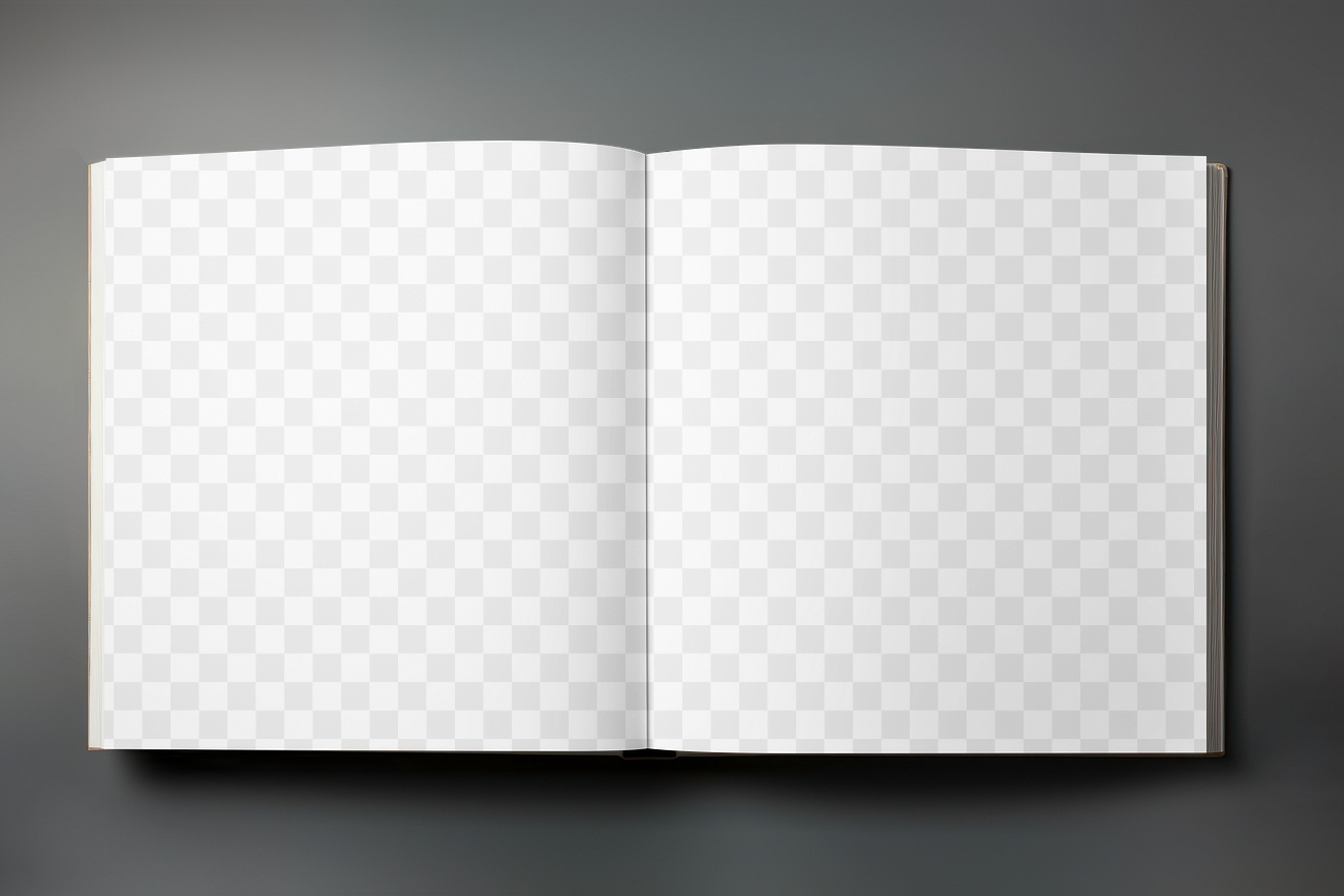 Book pages png mockup, transparent | Free PNG - rawpixel