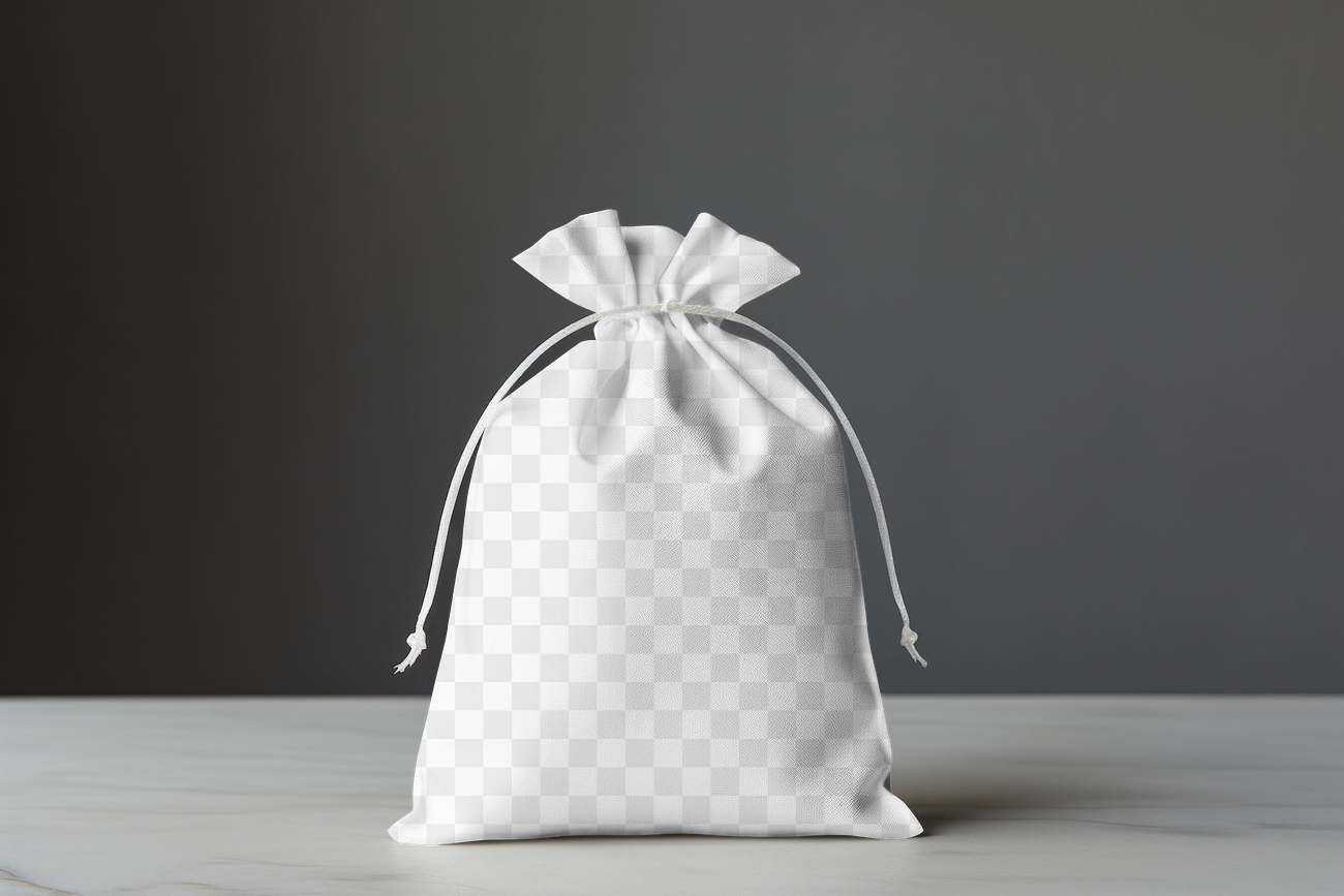 Drawstring bag png mockup, transparent | Premium PNG - rawpixel