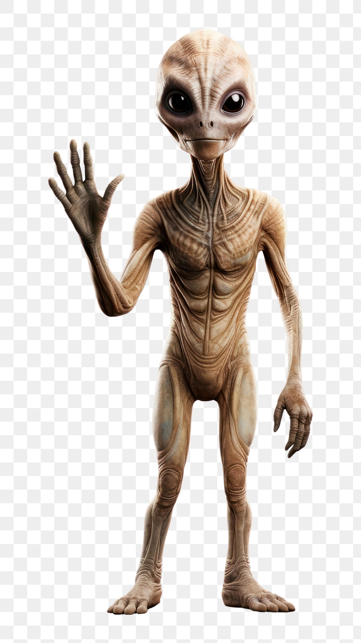 PNG Alien say hi alien | Premium PNG - rawpixel