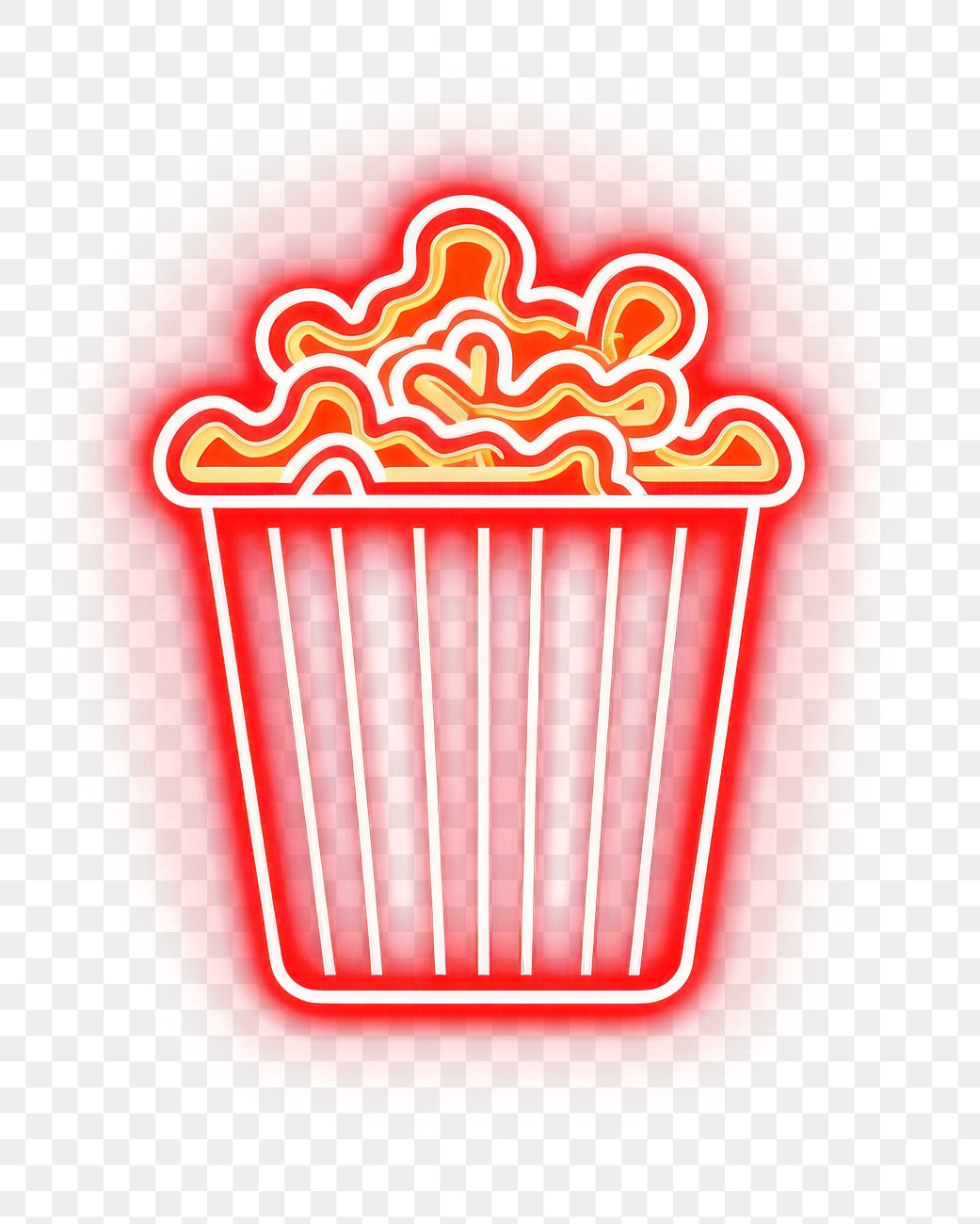 PNG Popcorn icon neon light | Premium PNG - rawpixel