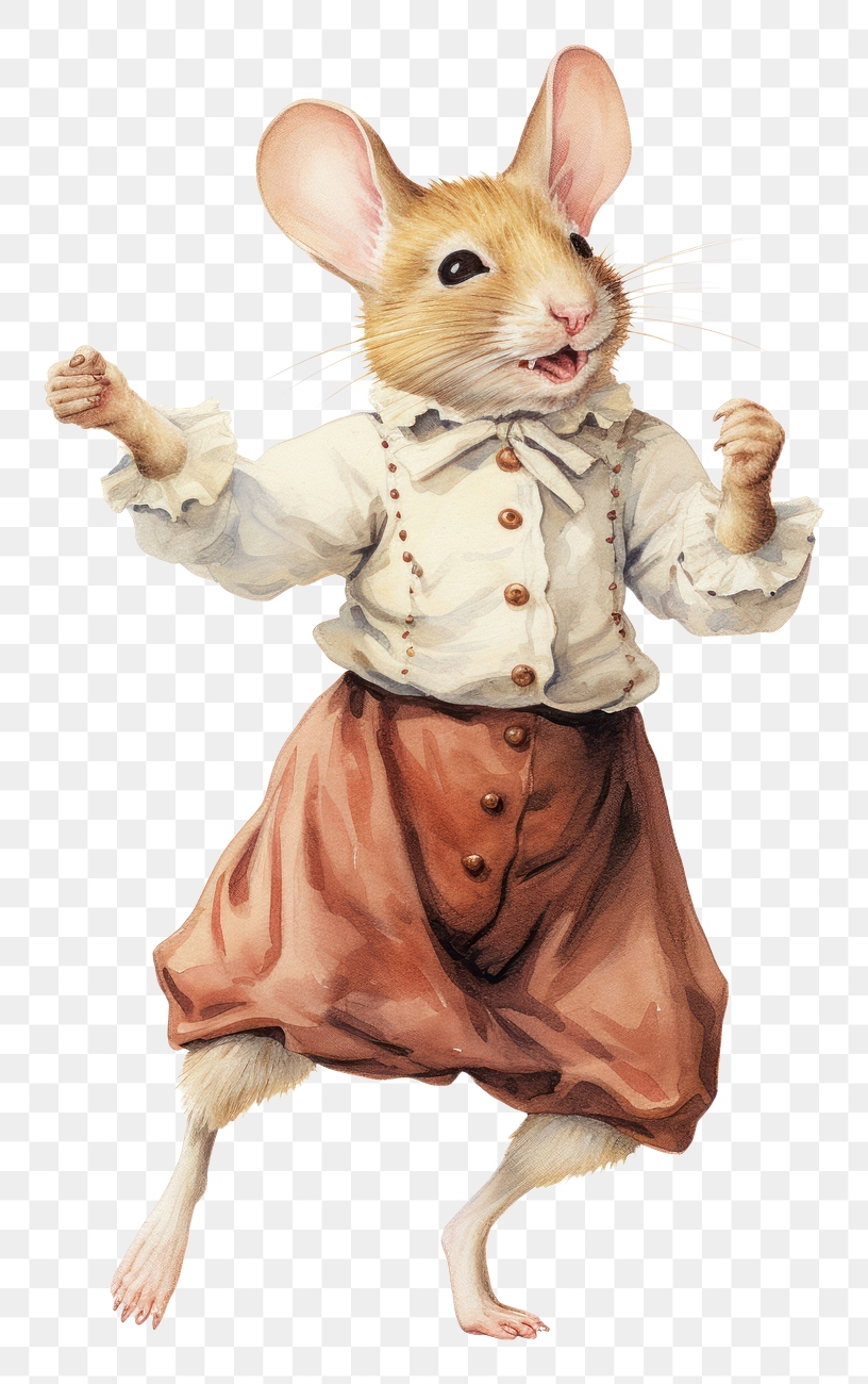 PNG mouse couple dancing rodent | Premium PNG - rawpixel