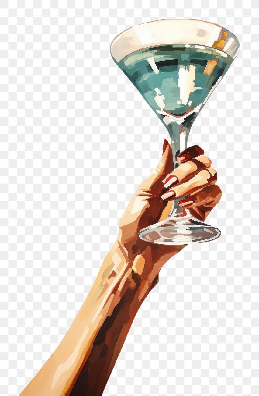 Png Martini Glass Cocktail Holding Free Png Rawpixel