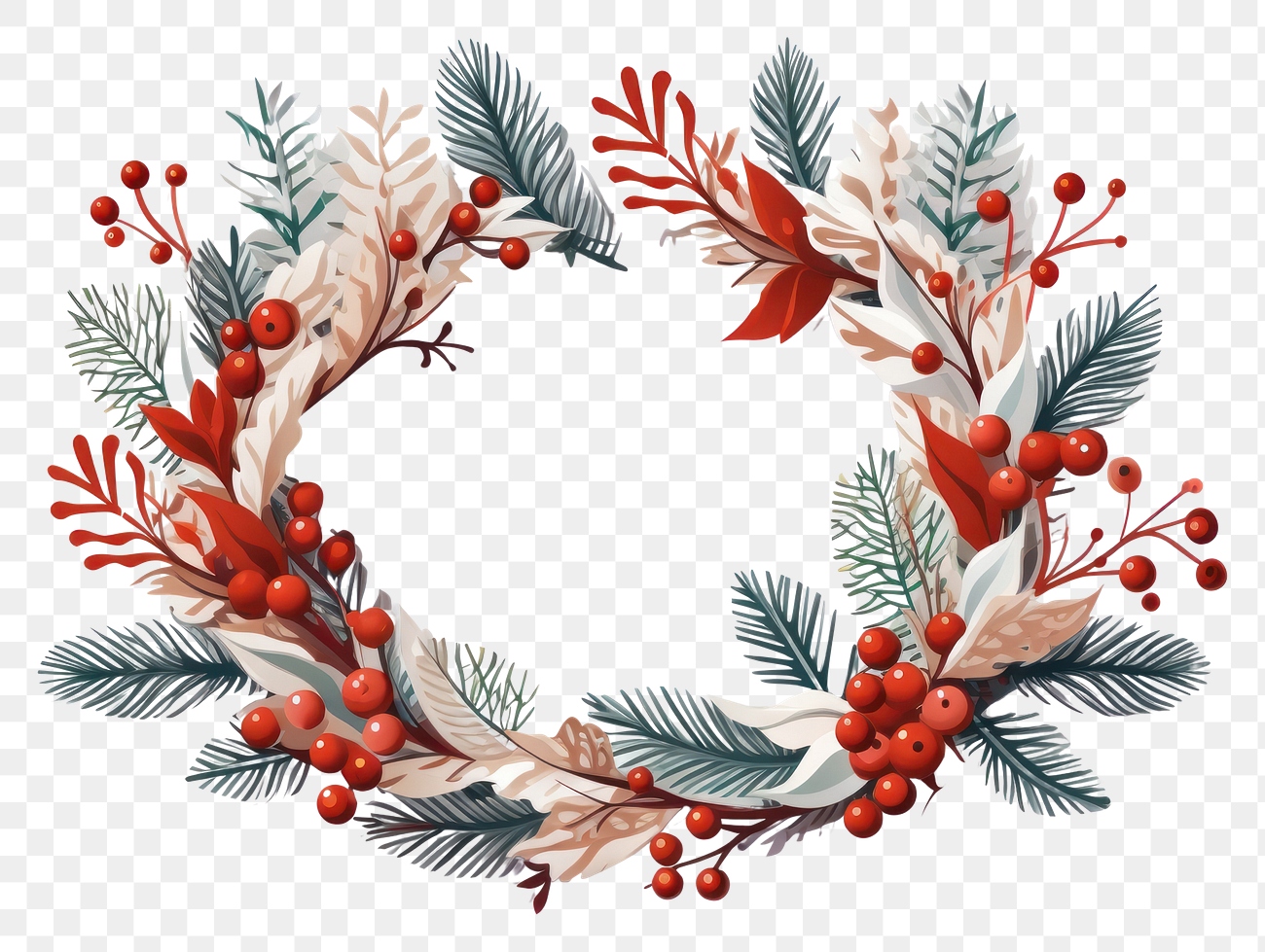 PNG Christmas wreath celebration decoration | Free PNG - rawpixel