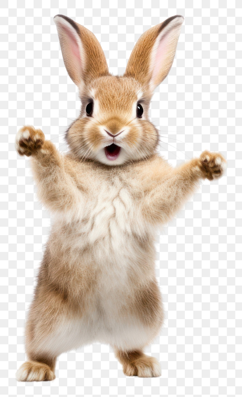 PNG Happy smiling rabbit dance | Premium PNG - rawpixel