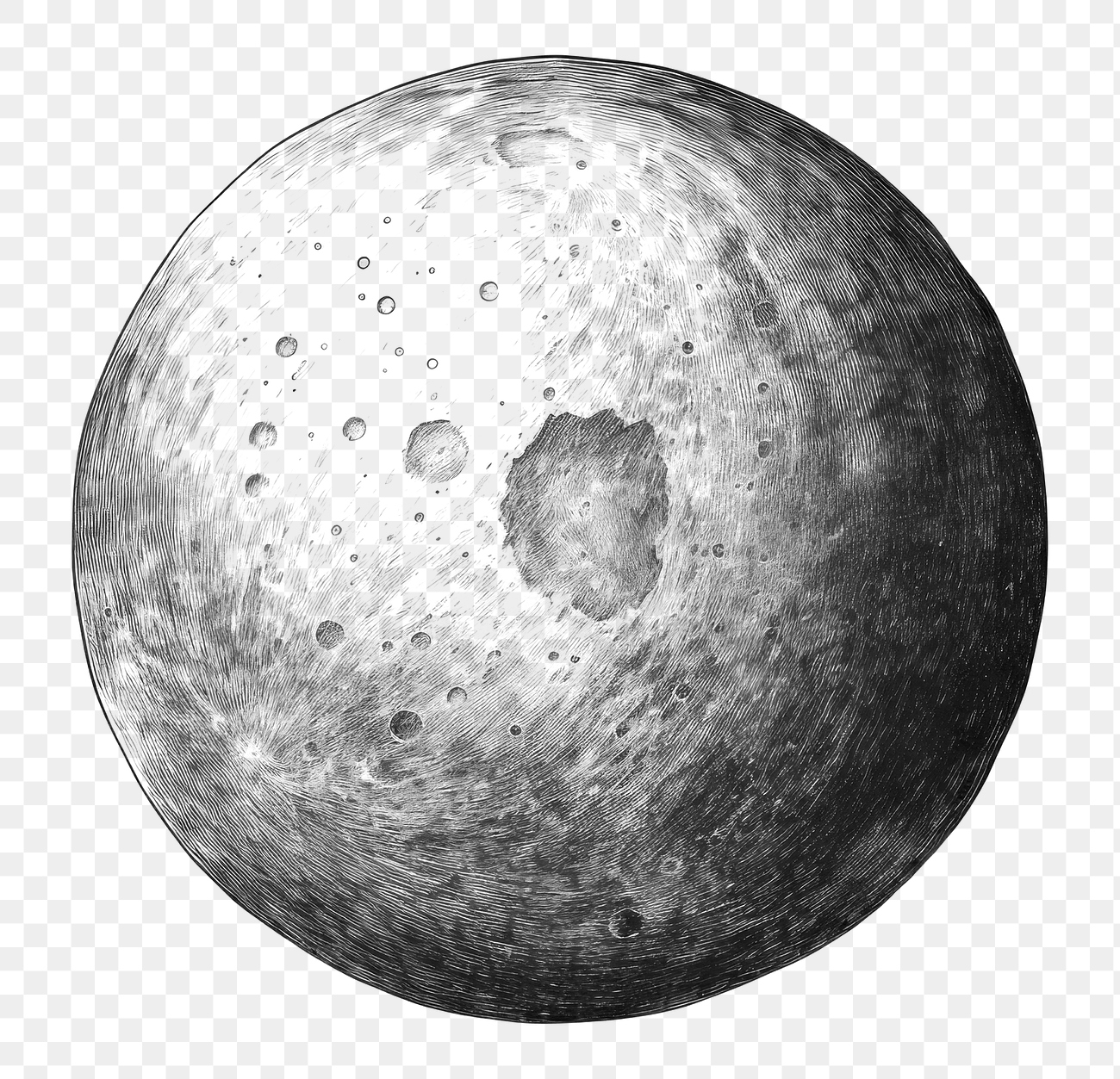 PNG Vintage full moon sphere | Premium PNG - rawpixel