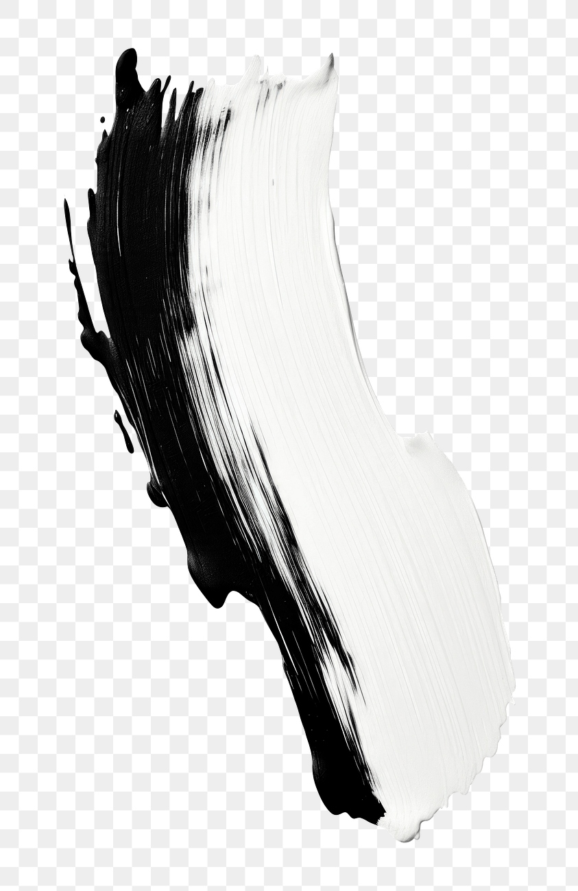 PNG Abstract black white paint | Free PNG - rawpixel