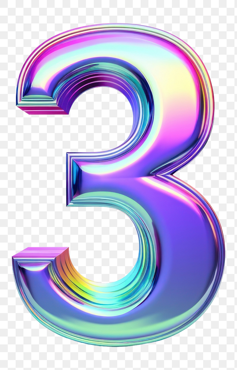 PNG Alphabet number 3 shape | Premium PNG - rawpixel