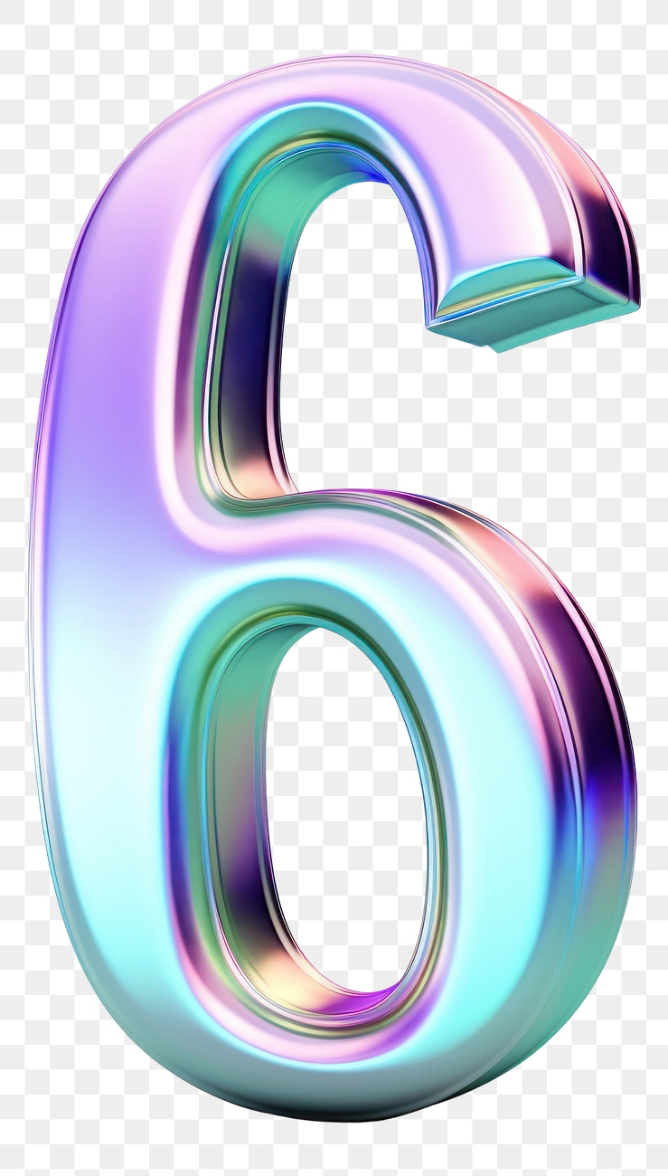 PNG Alphabet number 6 shape | Free PNG - rawpixel