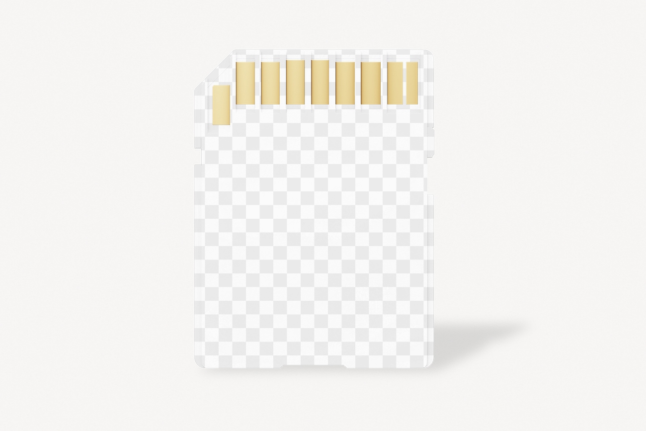 Memory card png mockup, transparent | Premium PNG - rawpixel