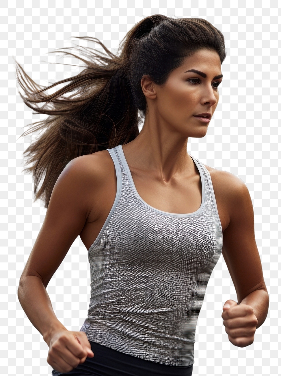 PNG Woman running sports outfit | Premium PNG - rawpixel