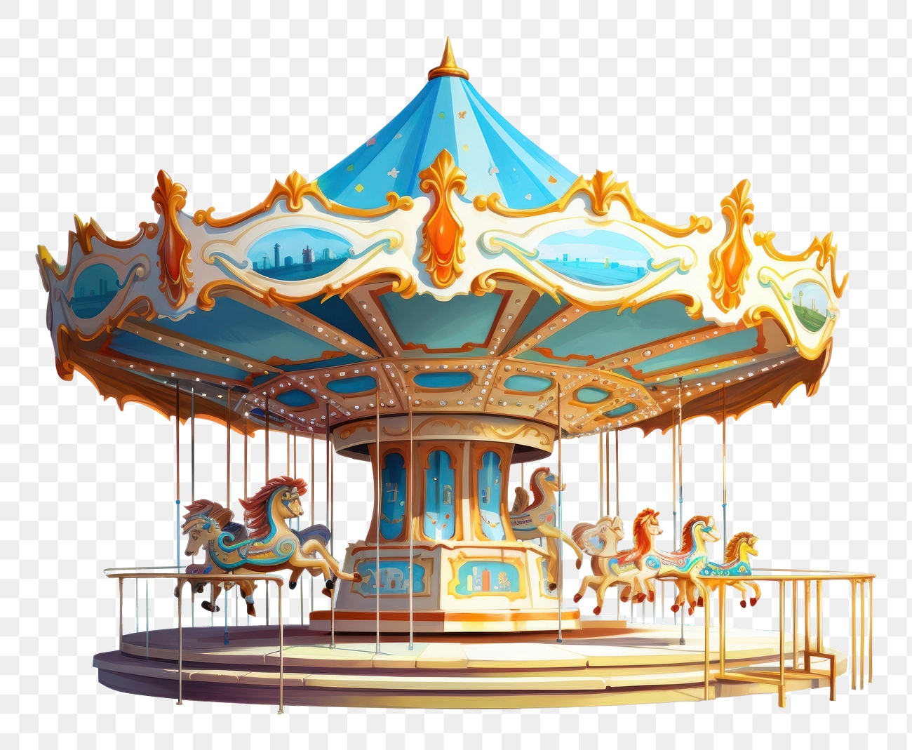 PNG Merry go round school | Premium PNG - rawpixel