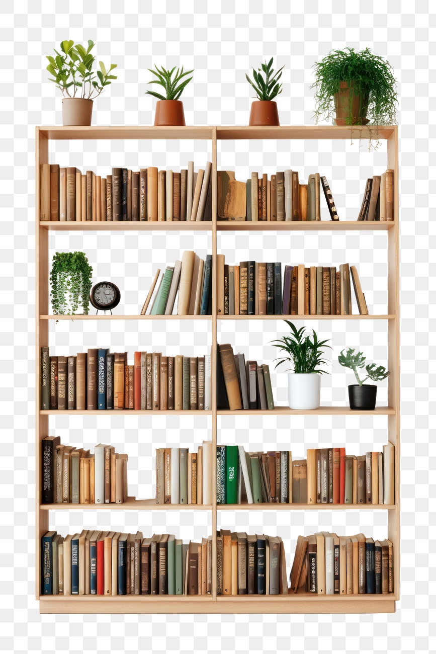 PNG Minimal bookshelf furniture bookcase | Free PNG - rawpixel