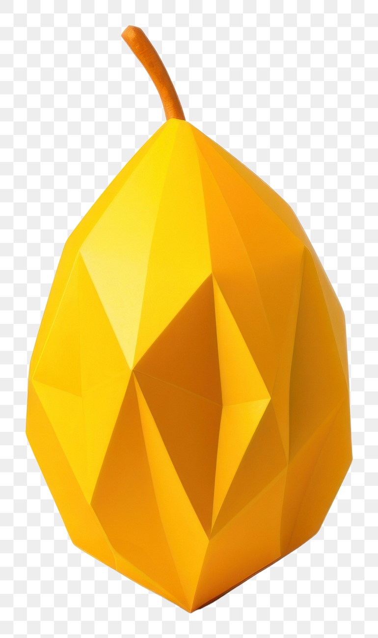 PNG mango origami plant paper. | Free PNG - rawpixel