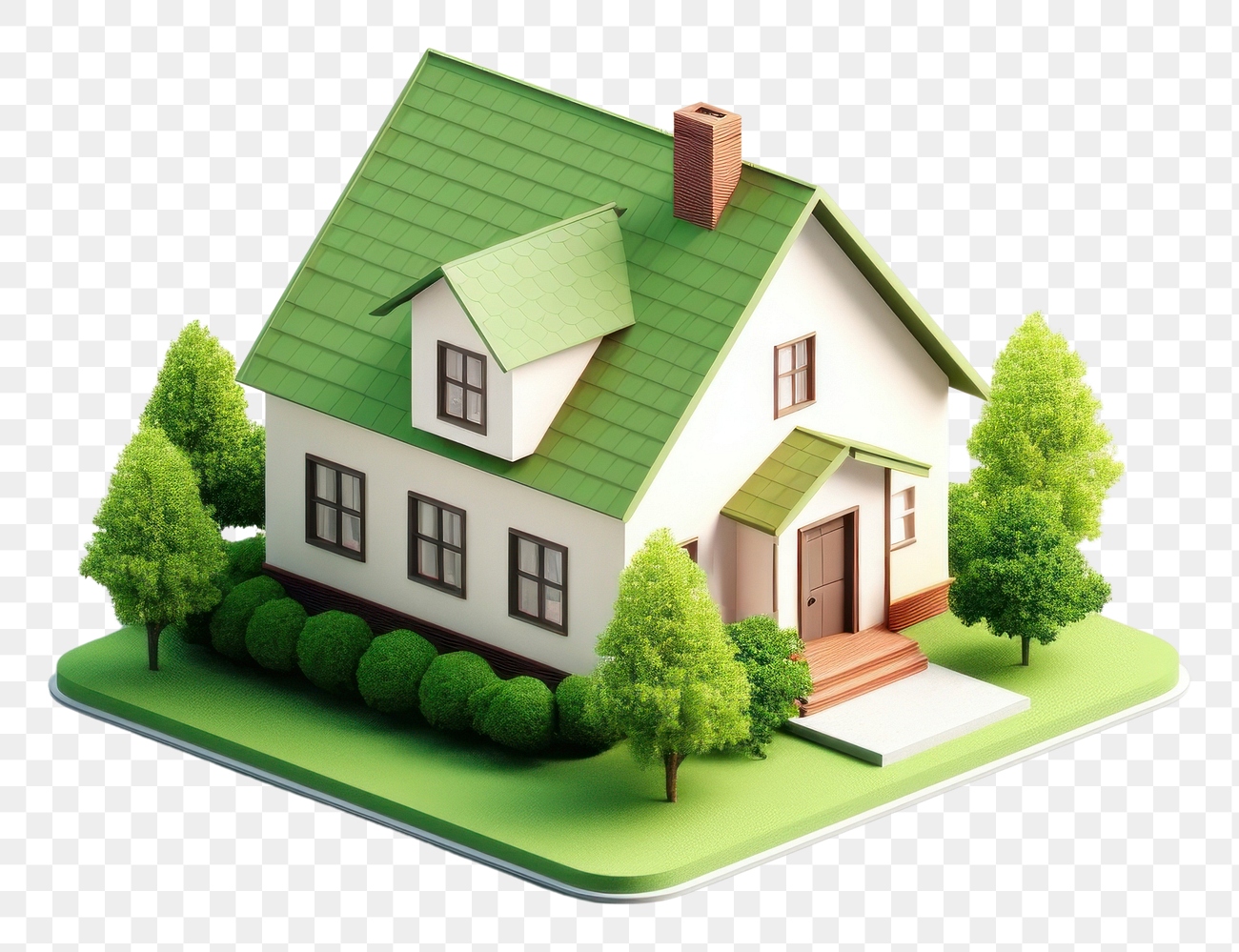 PNG House isometric small architecture | Premium PNG - rawpixel