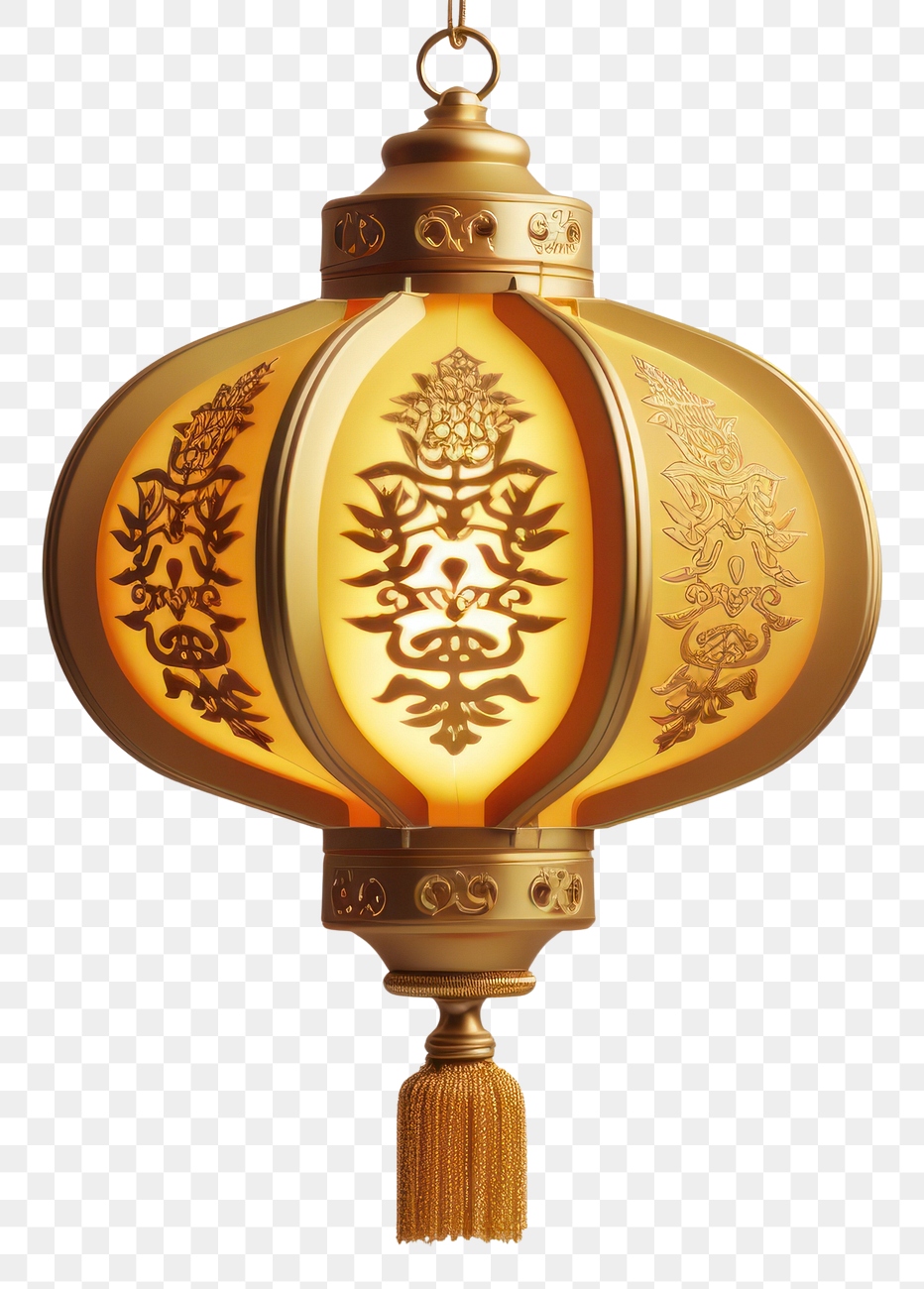 PNG Chinese gold lantern lamp | Free PNG - rawpixel