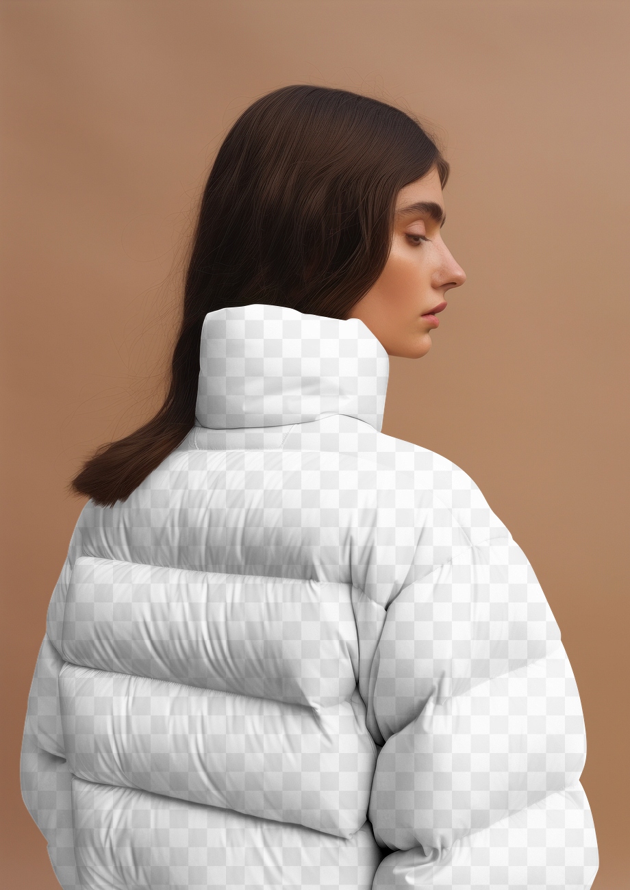 Puffer jacket png mockup, transparent | Premium PNG - rawpixel