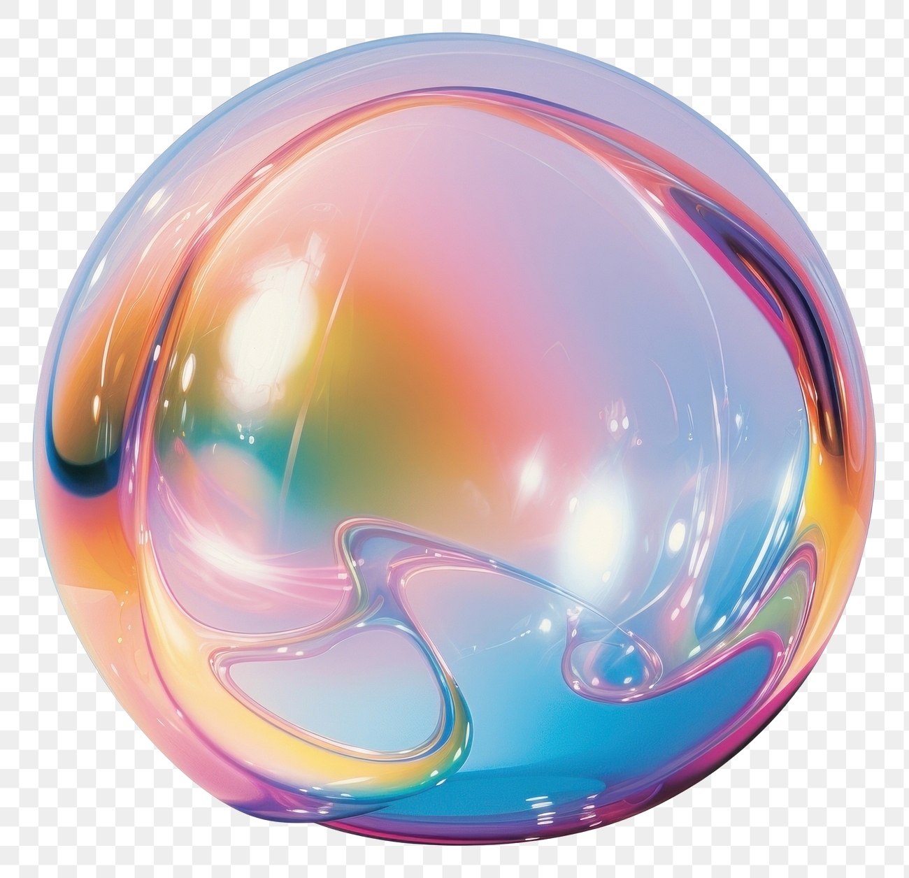 PNG An iridescence Bubble isolated | Premium PNG - rawpixel