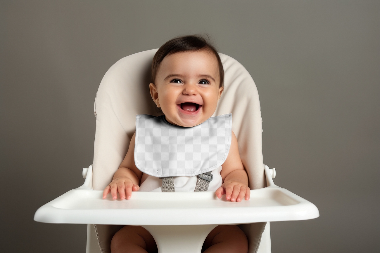 Baby bib png mockup, transparent | Premium PNG - rawpixel