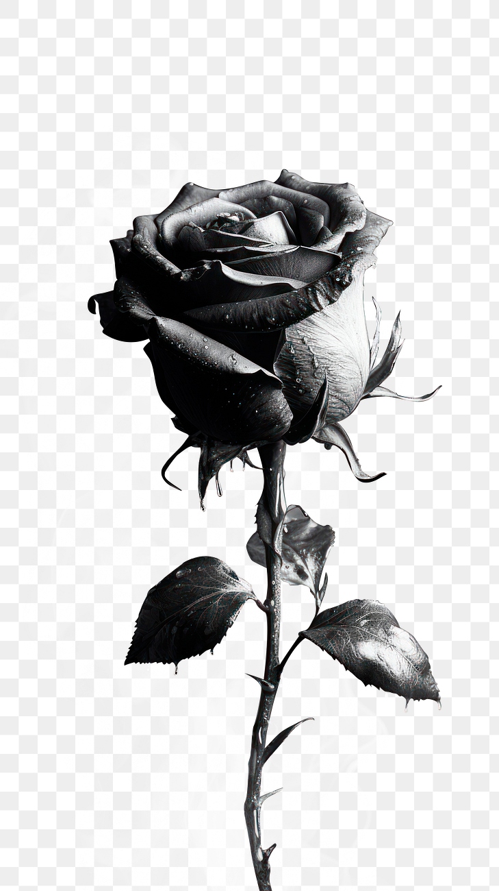 PNG Black fire rose flower | Premium PNG - rawpixel