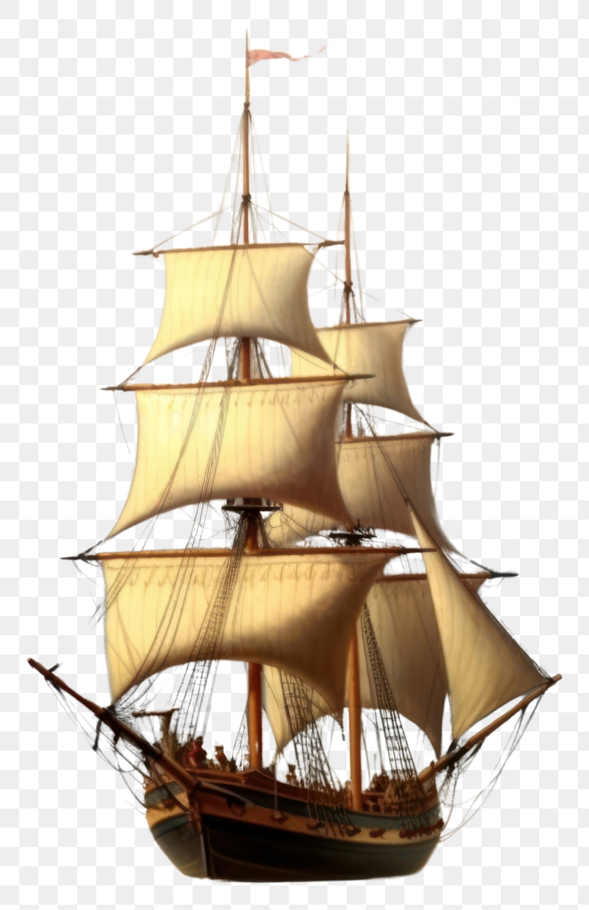 PNG vintage sailing ship illustration | Premium PNG - rawpixel