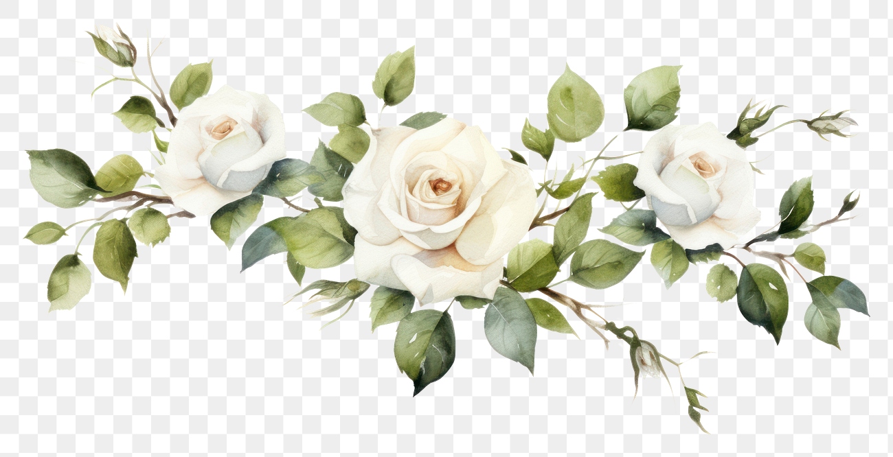 PNG White roses graphics pattern | Premium PNG - rawpixel