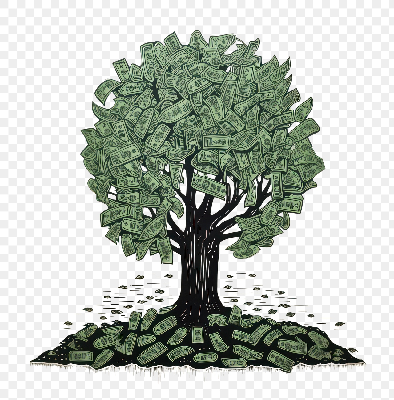 PNG Money tree drawing sketch | Premium PNG - rawpixel