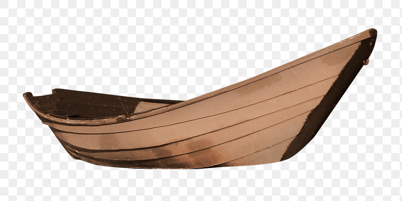 Brown rowboat png sticker, transparent | Free PNG - rawpixel
