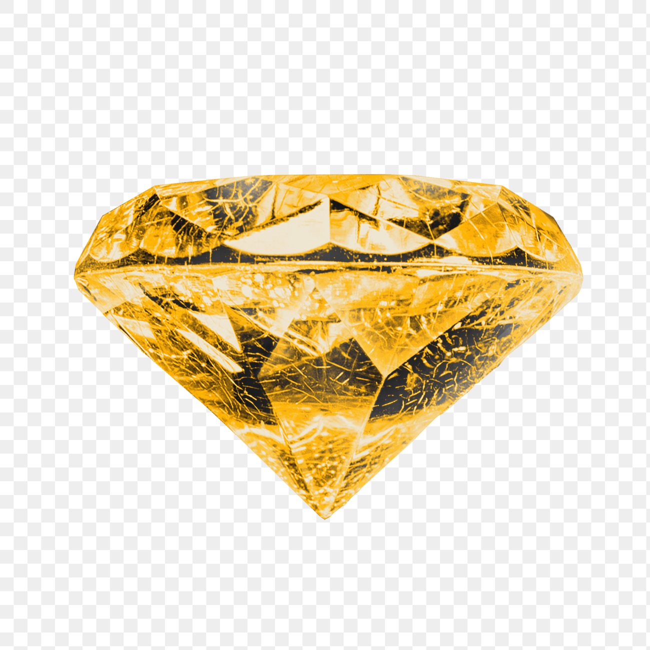 Yellow diamond png sticker, luxury | Free PNG - rawpixel