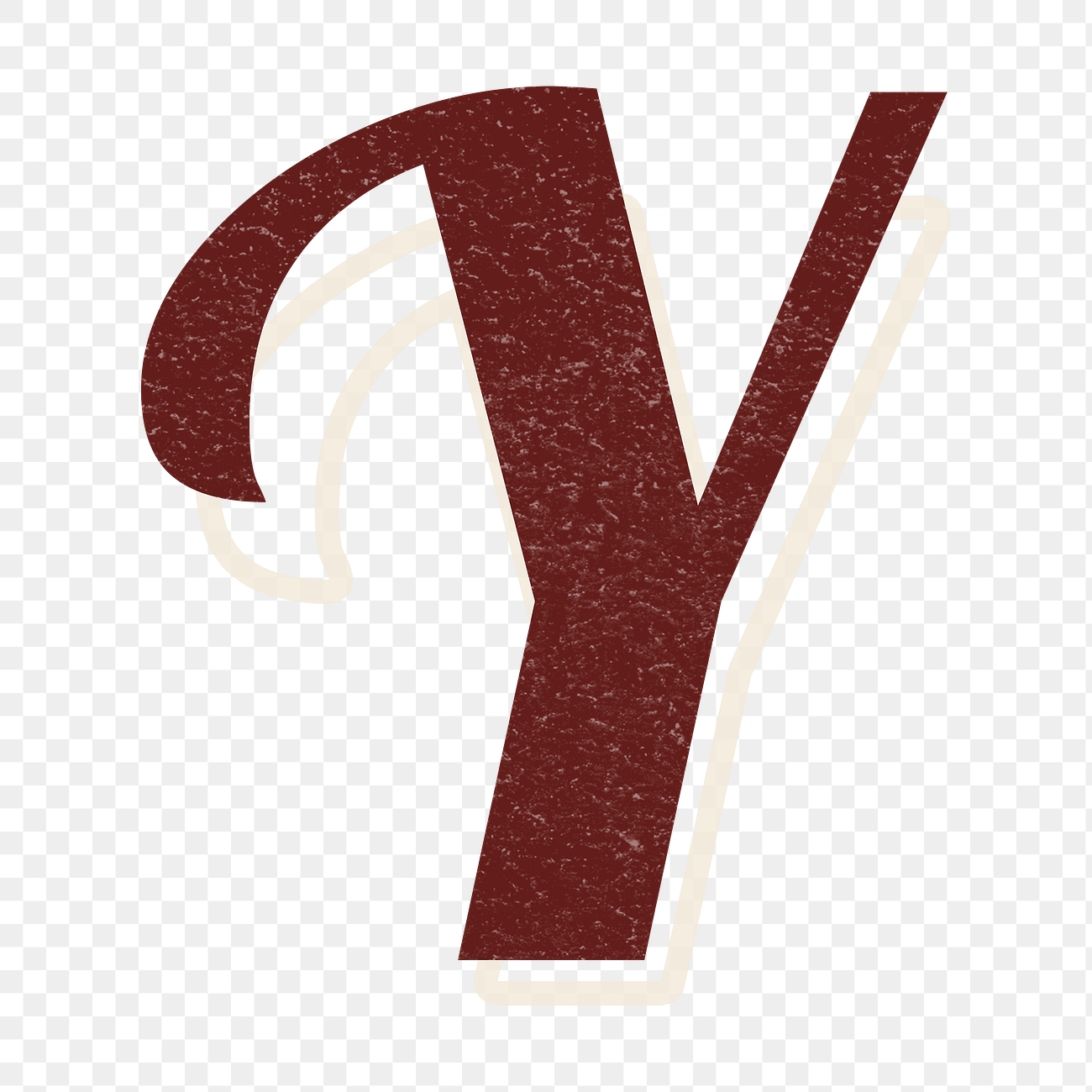 Letter Y abc calligraphy handwriting | Free PNG Sticker - rawpixel