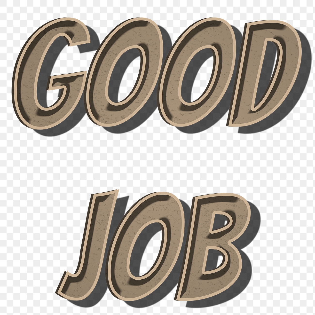 Good job png cartoon font | Free PNG Sticker - rawpixel