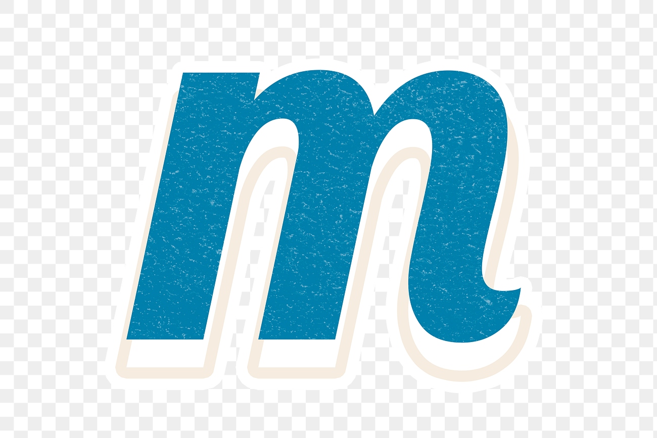Png retro letter m bold | Free PNG Sticker - rawpixel