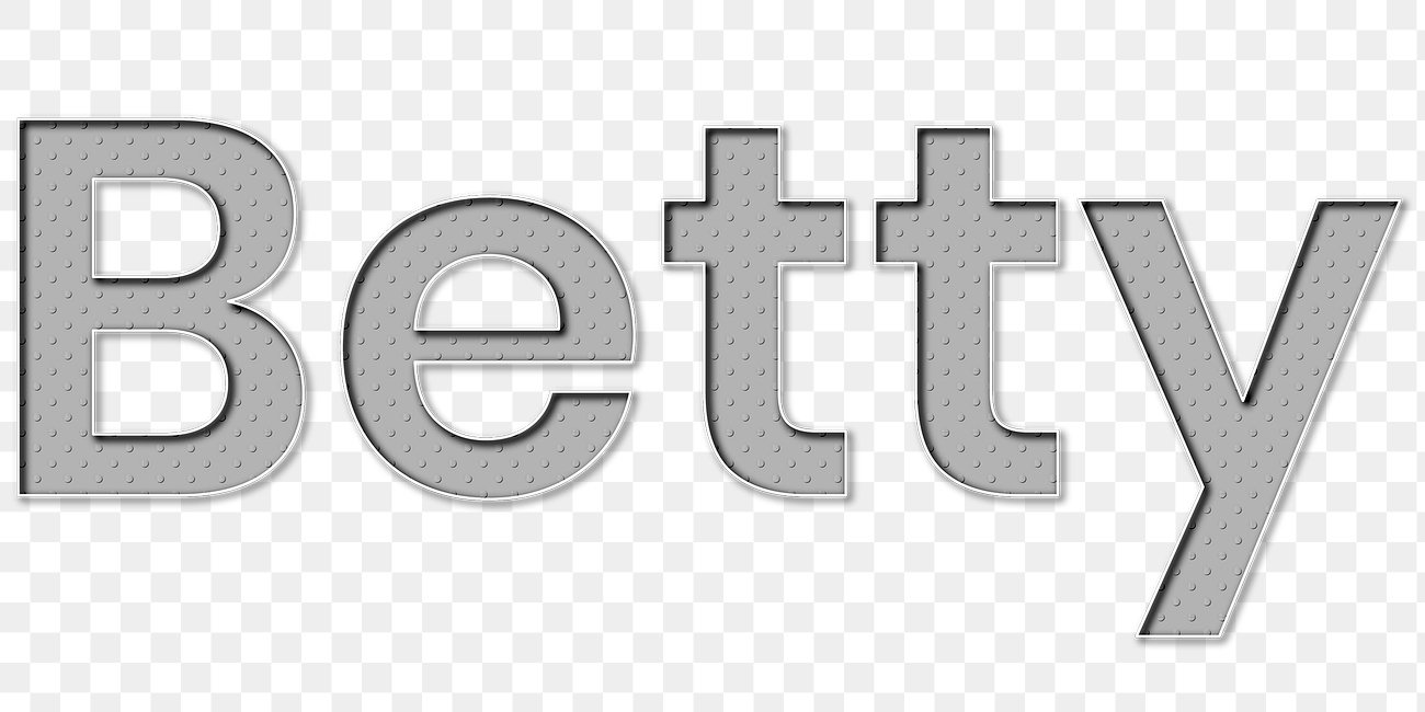 Png female name Betty typography | Free PNG Sticker - rawpixel