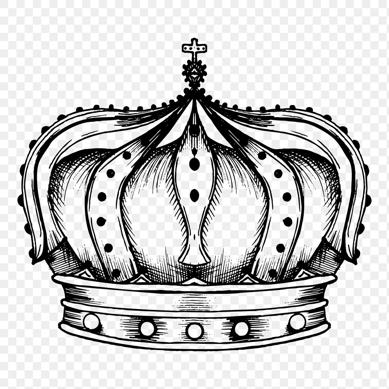 Royal crown png sticker vintage | Free PNG - rawpixel