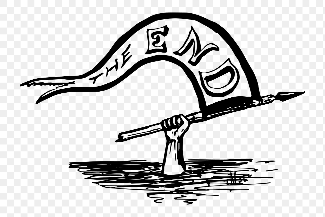 END flag png sticker vintage | Free PNG - rawpixel