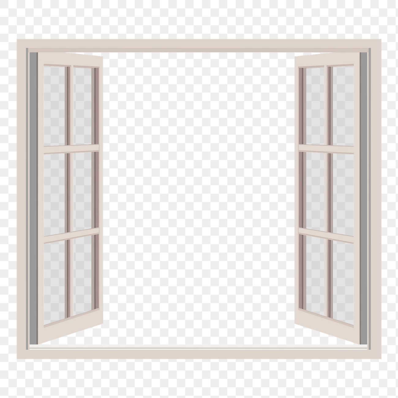 Open window frame png sticker, | Free PNG - rawpixel