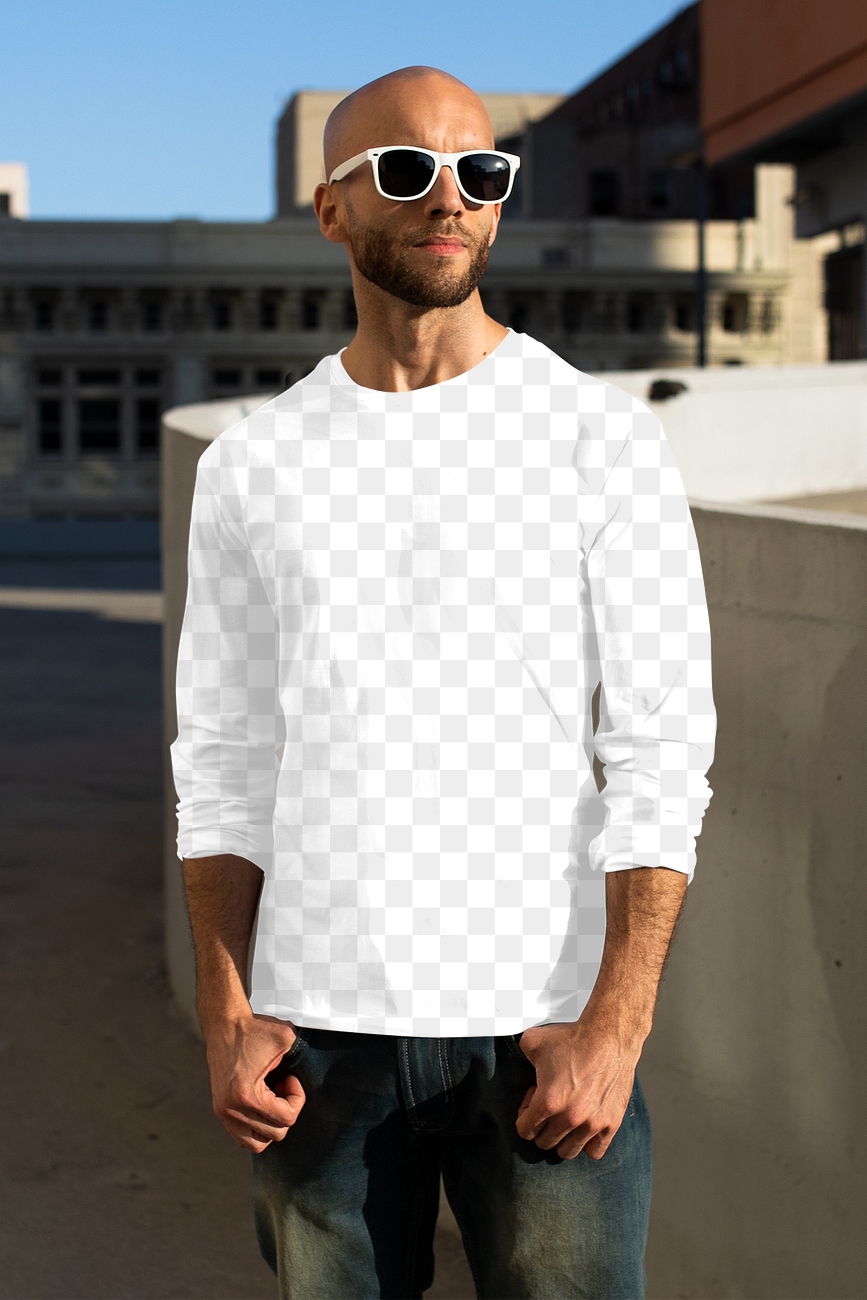 Png men’s crew neck long | Premium PNG - rawpixel