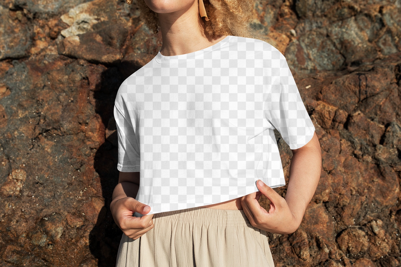 Png women’s crop top mockup | Premium PNG - rawpixel