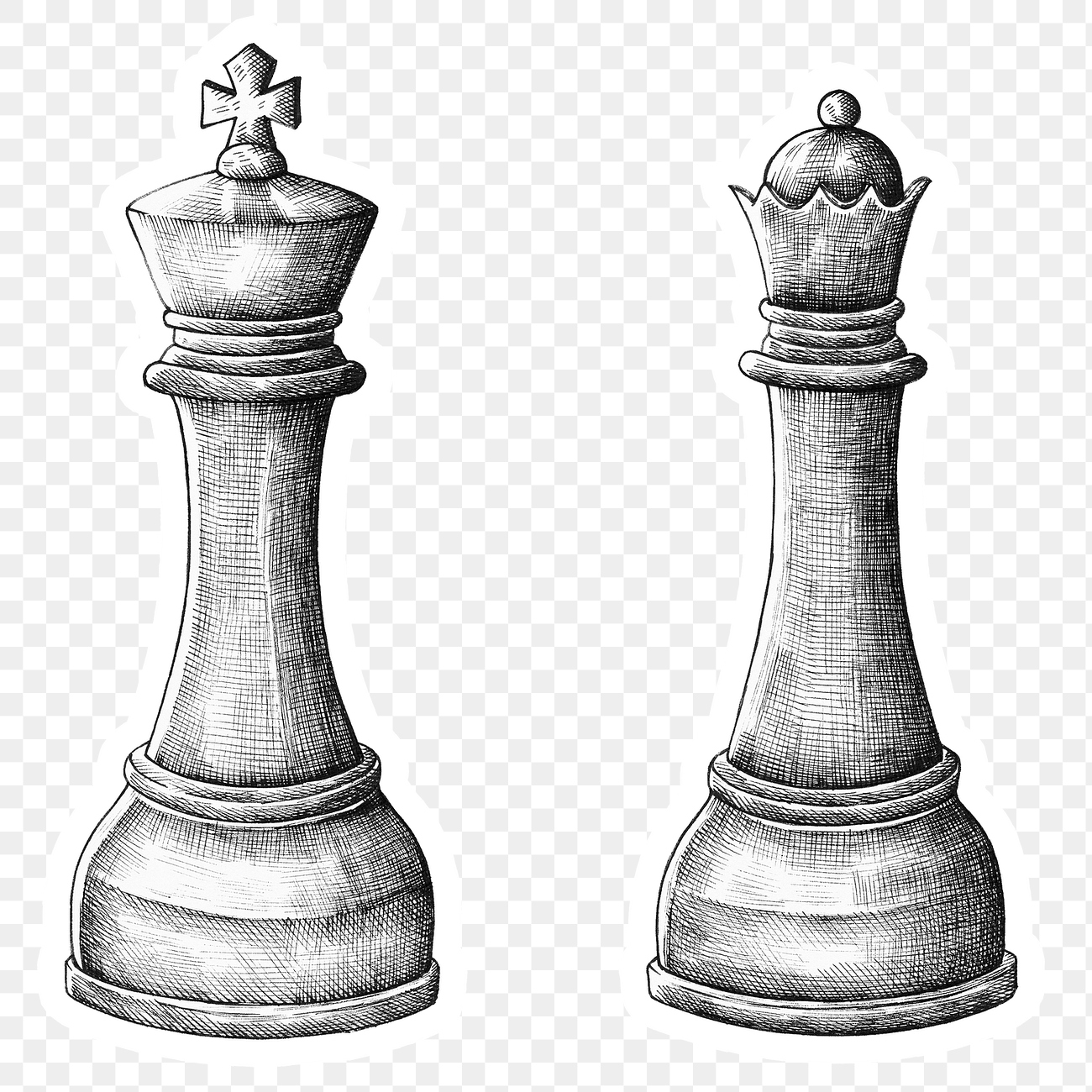 Vintage drawing chess sticker png | Premium PNG Sticker - rawpixel