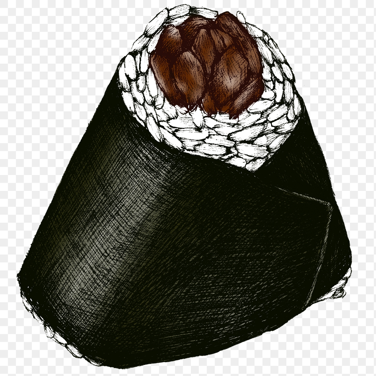 Colorful onigiri isolated transparent png | Premium PNG Sticker - rawpixel